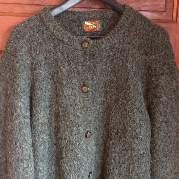 Sweaters | Vintage Made In The Usa Fuzzy Wool Blend Cardigan | Poshmark